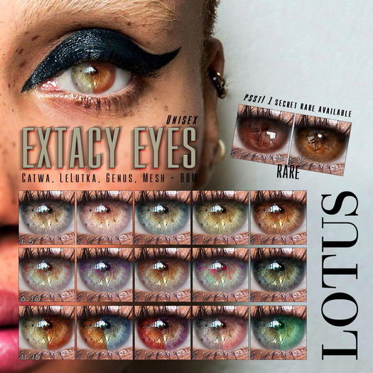 Second Life Marketplace - LOTUS. Extacy Eyes 07 BOX