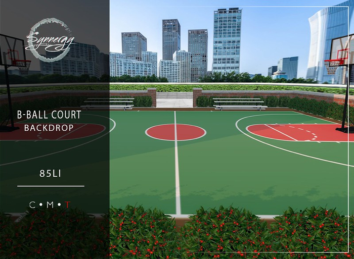 Second Life Marketplace - Synnergy// B -Ball Court Backdrop