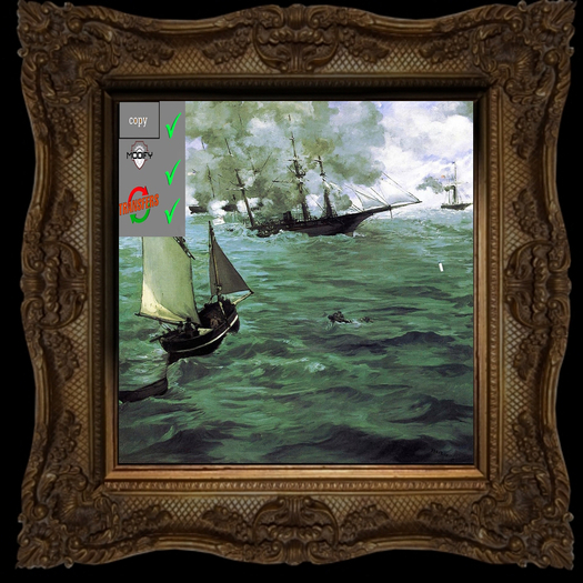 Second Life Marketplace - Art Murals sea boat painting oil decore home ...