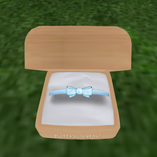 Second Life Marketplace - Baby Blue Bowtie Kitty Collar (318) - Cateau ...