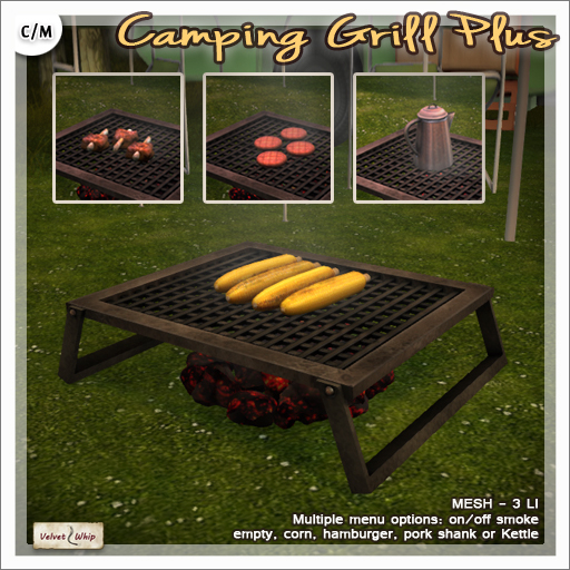 Second Life Marketplace - [V/W] Camping Grill Plus - Classic camping ...