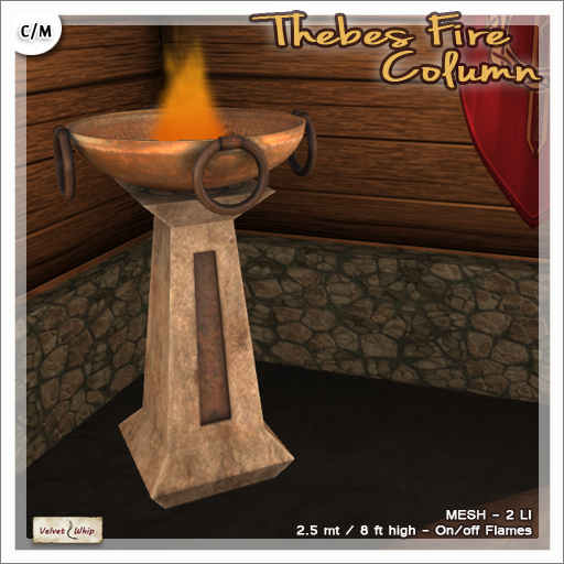 Second Life Marketplace - [V/W] Thebes Fire Column - Brazier for ...