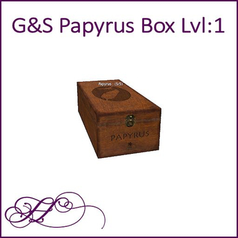 Second Life Marketplace - Papyrus box [LVL:1] (5) [G&S]