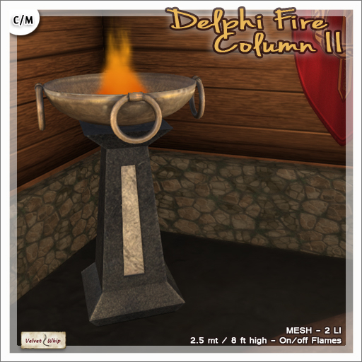 Second Life Marketplace - [V/W] Delphi Fire Column II - Brazier for ...