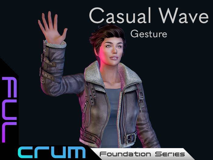 Second Life Marketplace - Fulcrum - "Casual Wave" Gesture Pack
