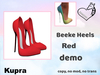 Second Life Marketplace - demo Beeke heels red for Kupra