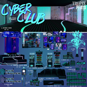 Second Life Marketplace - Pitaya.Tropix - Cyber Club - Posters