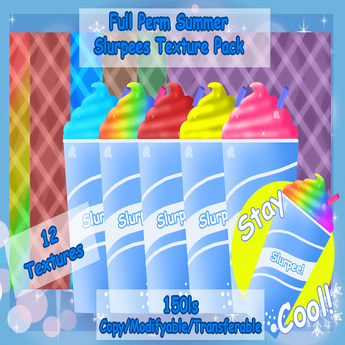 Second Life Marketplace - Full perm summer Slurpee texture pack