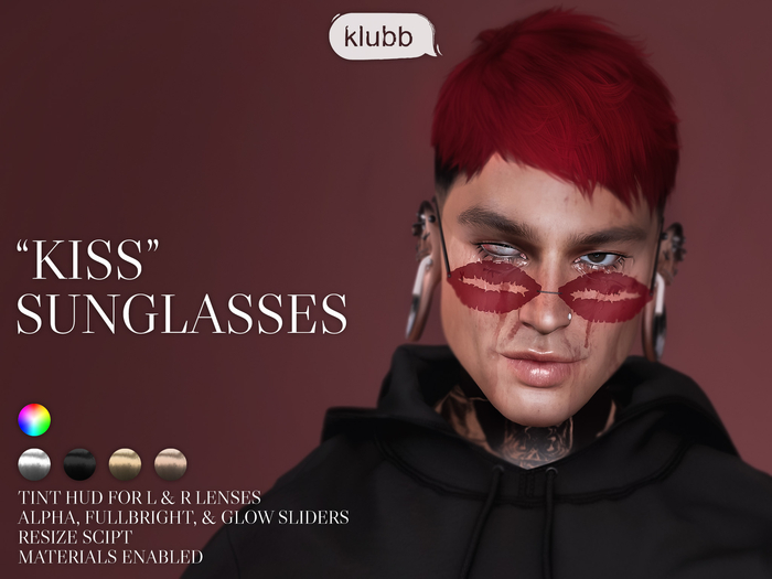 Second Life Marketplace - Klubb - "KISS" Sunglasses