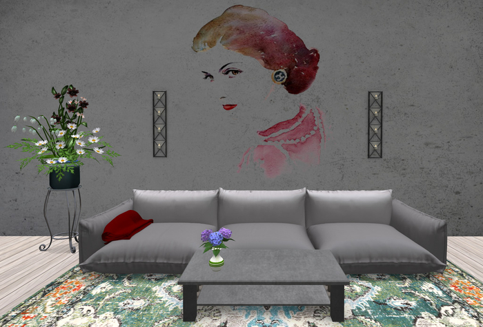 Second Life Marketplace - Coco Chanel wall sticker decal mural