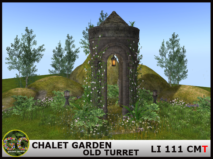 Second Life Marketplace - CHALET GARDEN - OLD TURRET