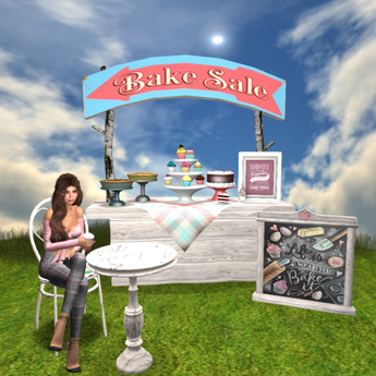 Second Life Marketplace - LE ~ Farmers Market *Animated Bake Sale Stall*