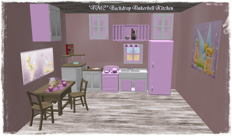 Second Life Marketplace - ~TMC~ Backdrop Tinkerbell Kitchen