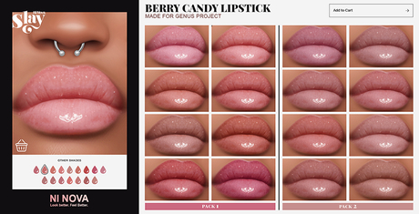 Second Life Marketplace - NI NOVA. Berry Candy (Genus) Pack 1 (Unpacker)