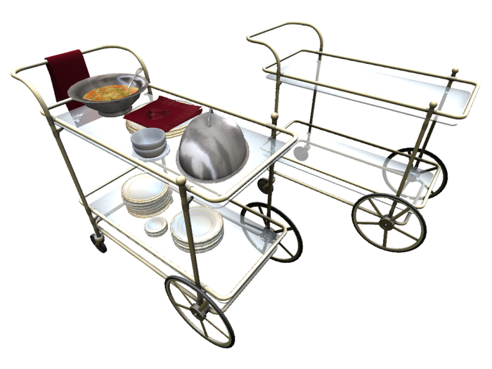 Second Life Marketplace - 28 -DRD- AE - Train Car - Food Cart Set