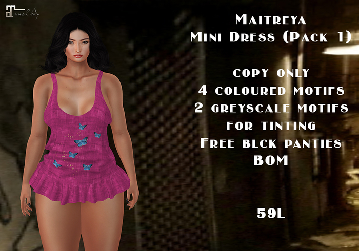 Second Life Marketplace - Maitreya Mini Dress (Pack 1)