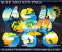 Second Life Marketplace - Surf And Sun 9 Transparent Alpha Textures ...