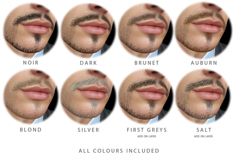 Second Life Marketplace - OKIYA. Osi Beard (all colours included) BOM ...