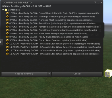 Second Life Marketplace - YOKAI - Pool Party GACHA - FULL / COMPLETE ...