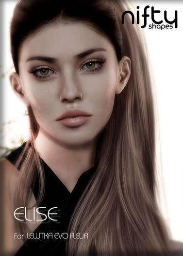 Second Life Marketplace - :NiFty: ELISE shape for Lelutka Evo FLEUR
