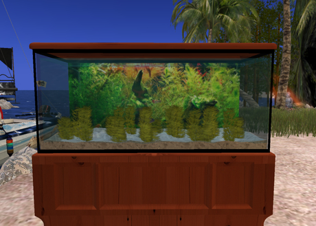Second Life Marketplace - Fish tank with rezable Kelp and fish