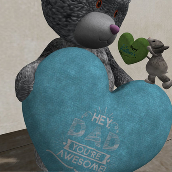 Second Life Marketplace - Fathers Day 'Tuffy' bear & mouse By Snuggles