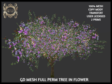 Second Life Marketplace - GD MESH FULL PERM TREE IN FLOWER