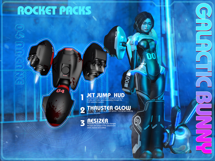 Second Life Marketplace - {MB}{GB} 04 Arcane Rocket Back Pack