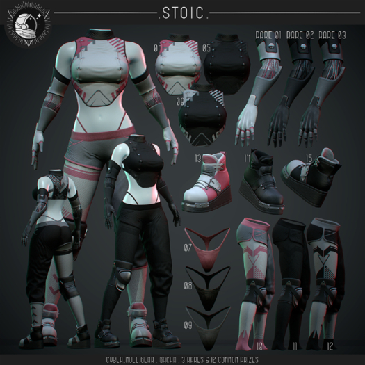 Second Life Marketplace - .STOIC. CYBER_NULL.GEAR TOP LEGACY PINK 04