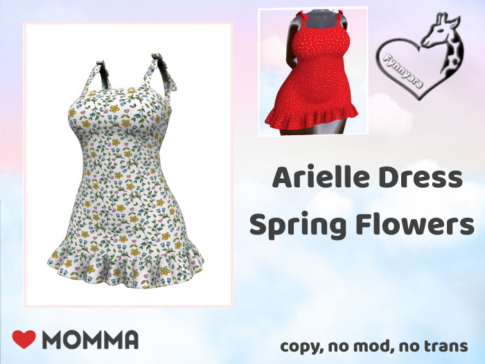 Second Life Marketplace - Arielle dress Spring Flowers