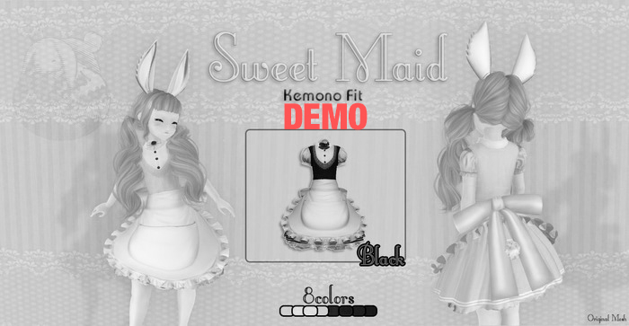 Second Life Marketplace - {MB} Kemono Sweet Maid Dress {/w Breast ...