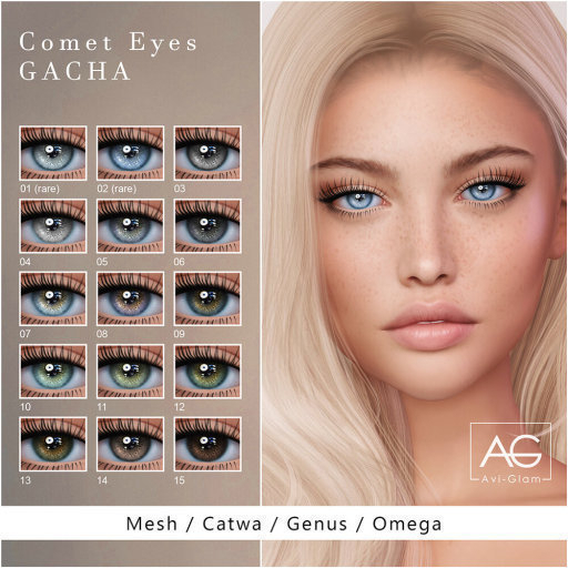 Second Life Marketplace - AG. Comet Eyes Gacha - Genus - 14