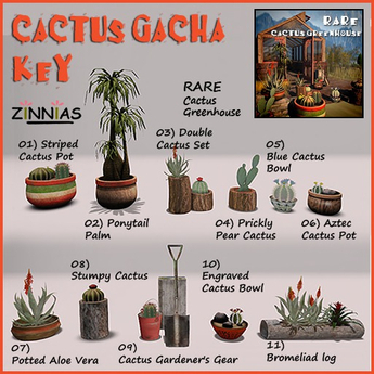 Second Life Marketplace - 11) Zinnias Bromeliad log (rez me)