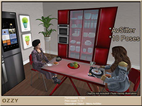 Second Life Marketplace - *$OZZY$* Kitchen Basic Black - SET