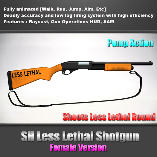 Second Life Marketplace - SH Less Lethal Shotgun (Female Version)