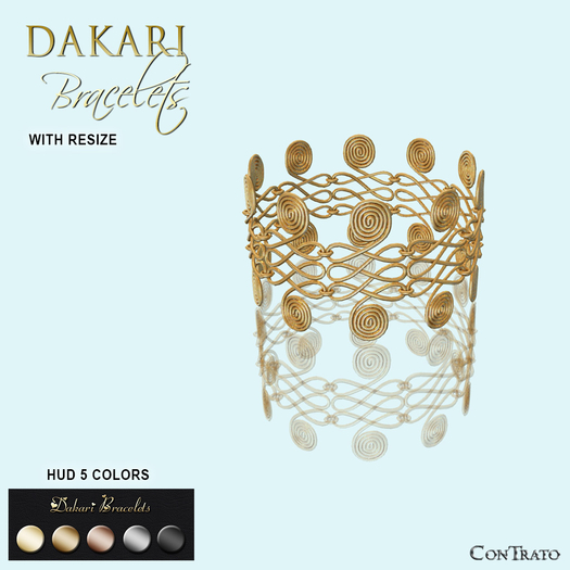 Second Life Marketplace - [ConTrato] Dakari Bracelets