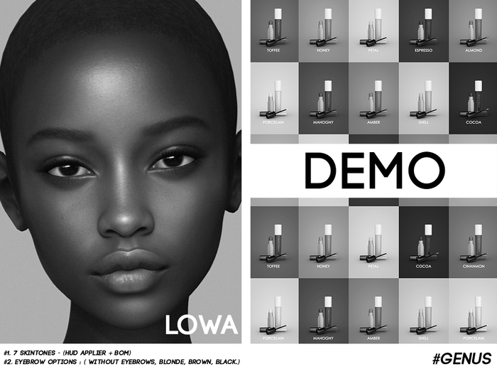 Second Life Marketplace - Bold & Beauty :: Lowa (Genus App) DEMO.