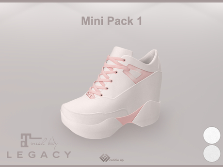 Second Life Marketplace - Cuddle Up - Luna Wedge Sneakers [Mini Pack 1]