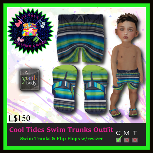 Second Life Marketplace - *LVD* Cool Tides Outfit - BeBe (YOUTH)