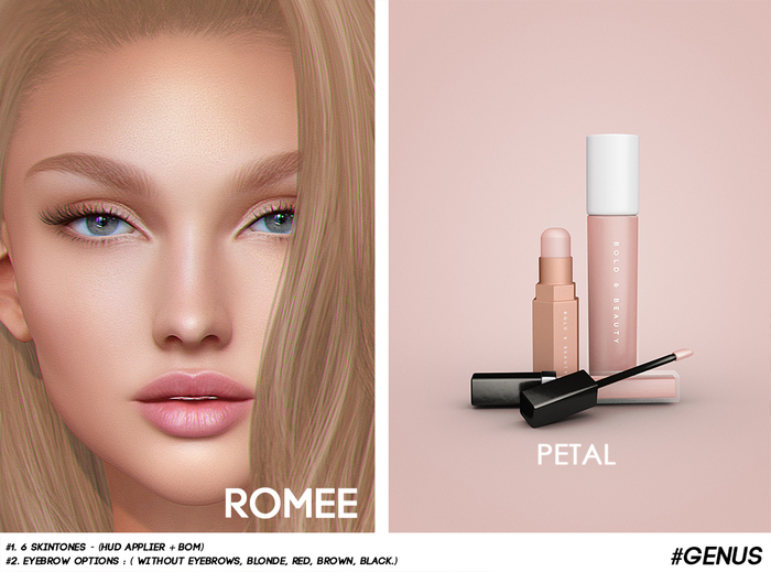 Second Life Marketplace - Bold & Beauty :: Romee (Genus App) - Petal.