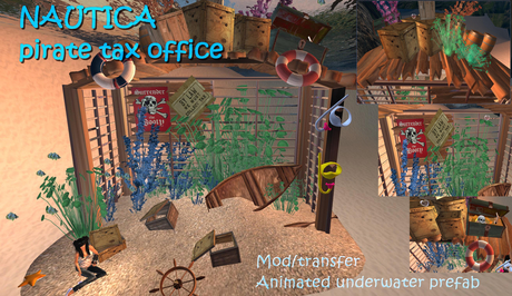 Second Life Marketplace - Pirate Tax Office Delivery ARRGH Animated ...