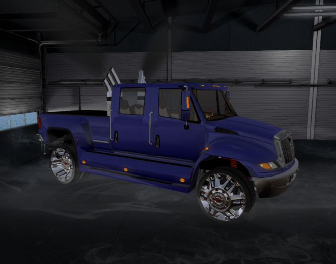 Second Life Marketplace - International Crew Cab Diesel Pickup-Blue