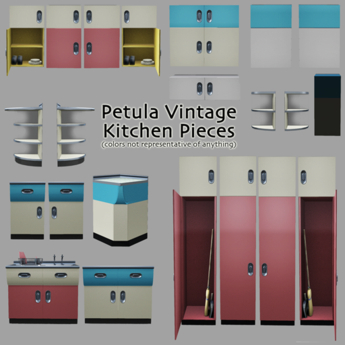 Second Life Marketplace - % Petula Kitchen Set *MESH*