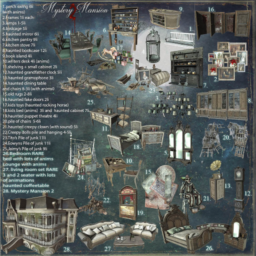 Second Life Marketplace - 20 -DRD- MM2 - Pile of Chairs