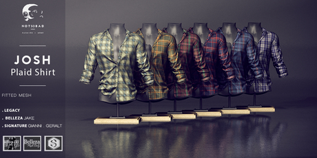 Second Life Marketplace - not so bad . mesh . JOSH plaid shirt . demo