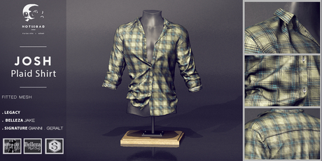Second Life Marketplace - not so bad . mesh . JOSH plaid shirt . demo