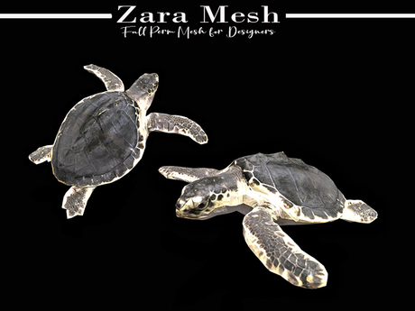 Second Life Marketplace - Zara Mesh - Animals - Sea Turtle 2 - FULL ...