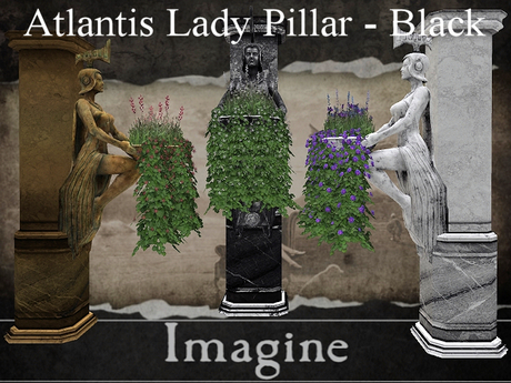 Second Life Marketplace - I: Atlantis Lady Pillar - Black