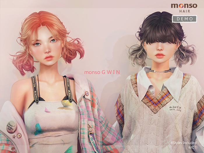 Second Life Marketplace - [monso] Gwin Hair (demo)