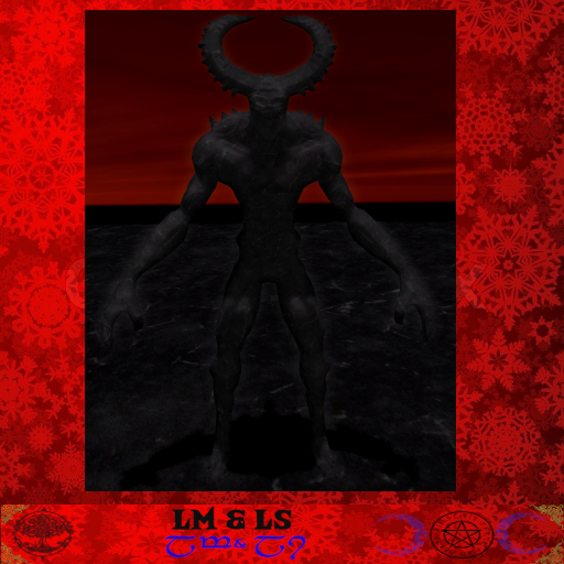 Second Life Marketplace - Black Hell Demon Statue (Christmas Promo)